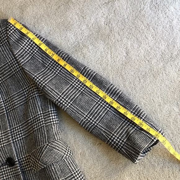 Bert Newman | Jackets & Coats | Vintage Black White Houndstooth Jacket ...